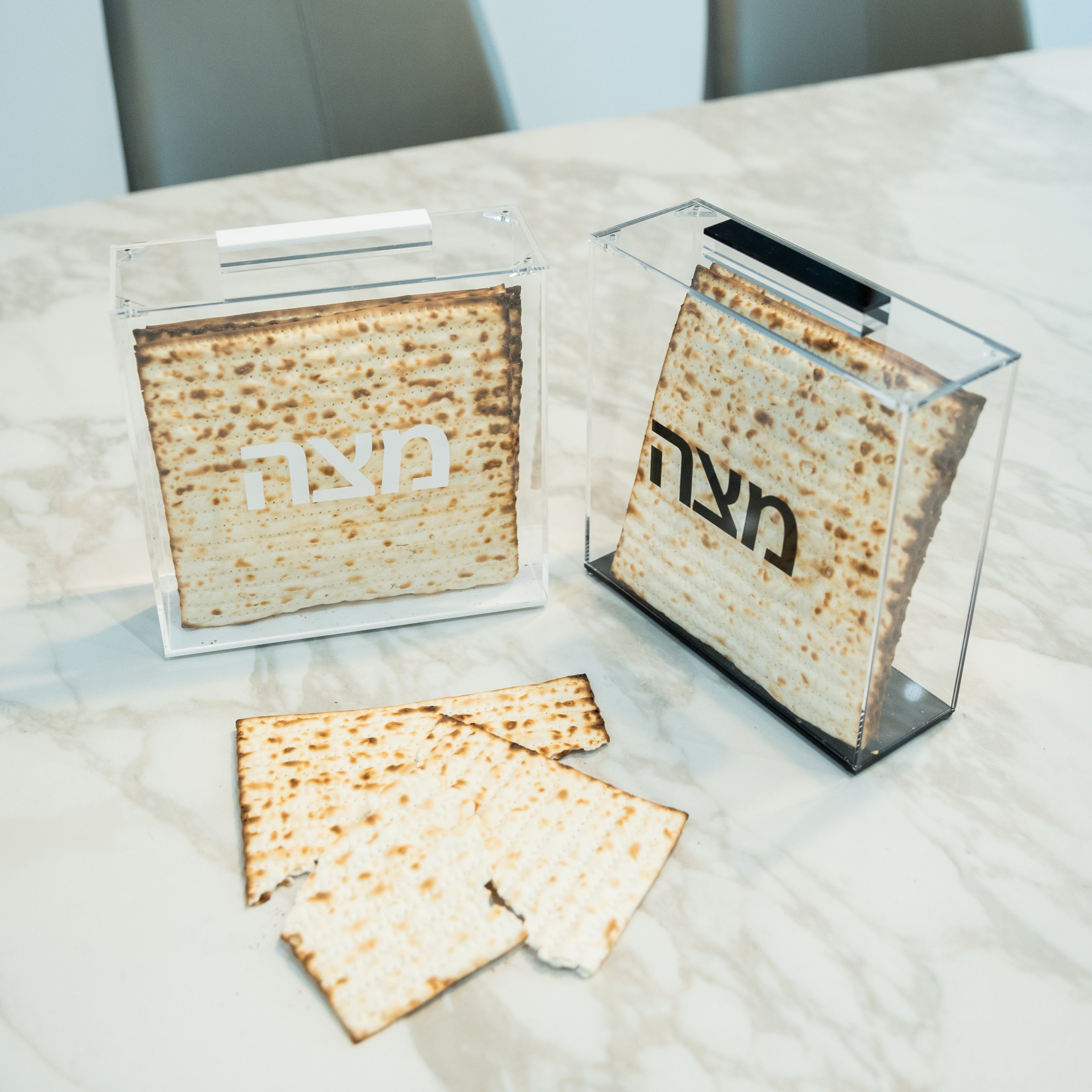 Acrylic Matzah Box Holder | White – Carol Rose Home Decor